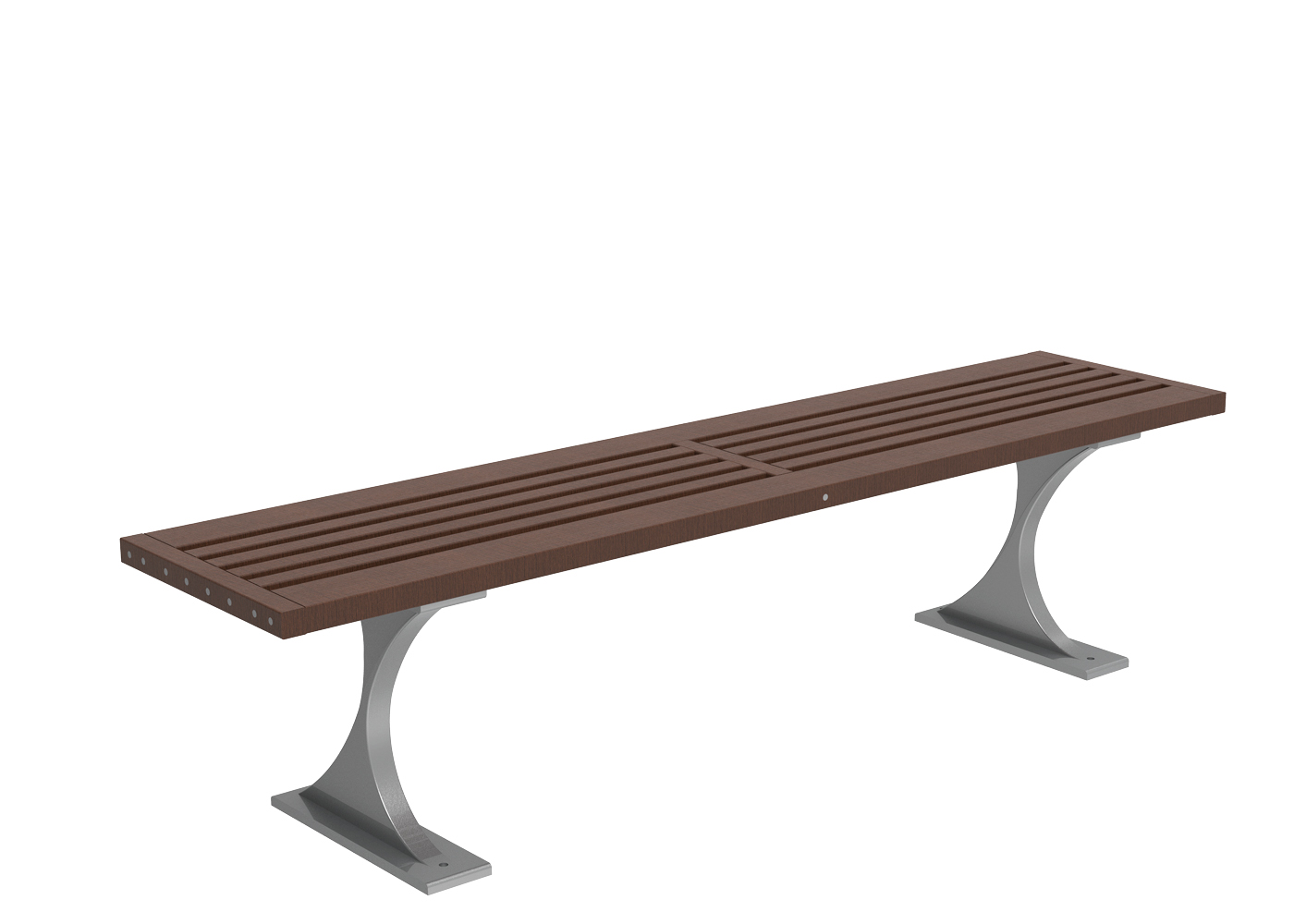 1200 Backless Bench: Stylish Seating Option | Maglin